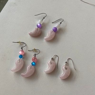 10 Pcs Natural Agate Pendant Beads, Comma Shape Pendant for Jewelry ...