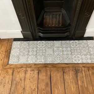 48 Victorian Mosaic Tile Stickers 6 Inch Kitchen Grey Tile Stickers 4 ...