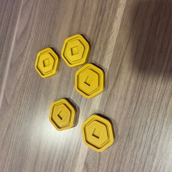 3d Replica Roblox Robux Coins - Etsy