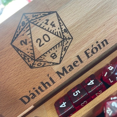 Personalized Groomsman Dnd Dice Box, Dnd Wedding Gift, Monogrammed Best ...
