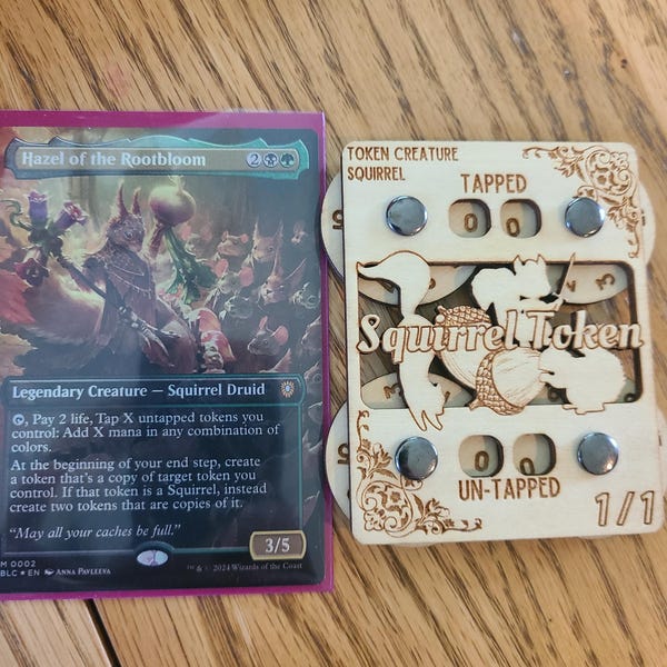 Dual 0-99 MTG Elf Token Counter/wood Proxy Counts Tapped & Untapped - Etsy