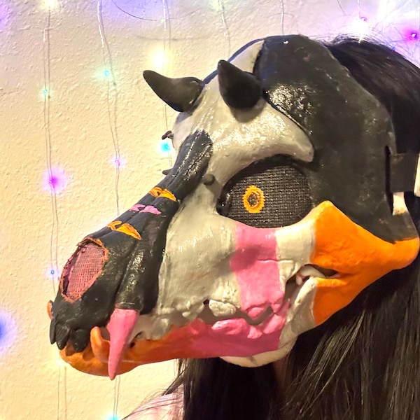 Cosplay Skulldog Skull Dog Mask Fursuit Animal Mask Halloween Cosplay ...