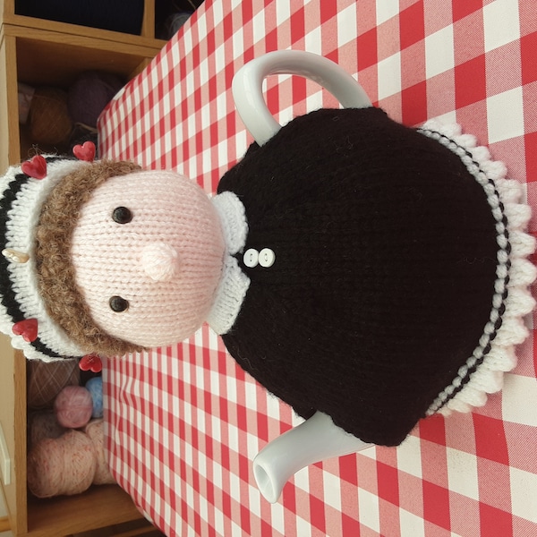 Tea Cosy Knitting Pattern. PDF Digital Download. Betty the Waitress Tea ...