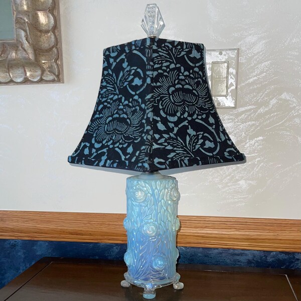 Grandma Moses Bridge Lamp Shade, Lampshade Threads Onto Floor Lamp ...