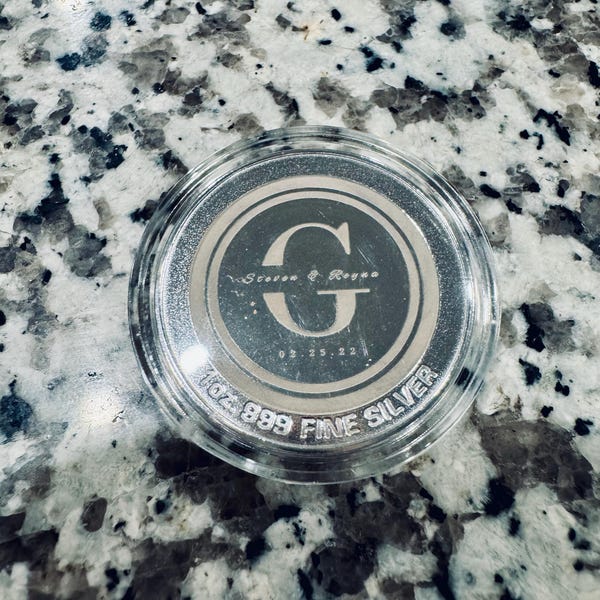 1 Oz Fine .999 Silver Logo/photo Coin. Design & Create Your Own ...