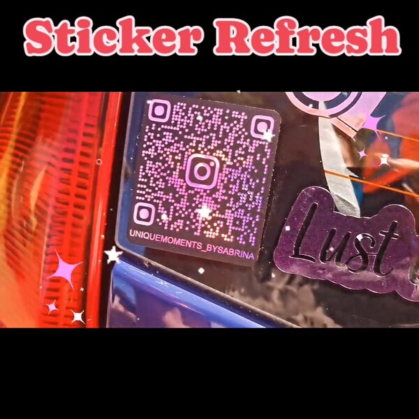 Business QR Code Sticker | Facebook Qr Code | Instagram Qr Code | Etsy ...