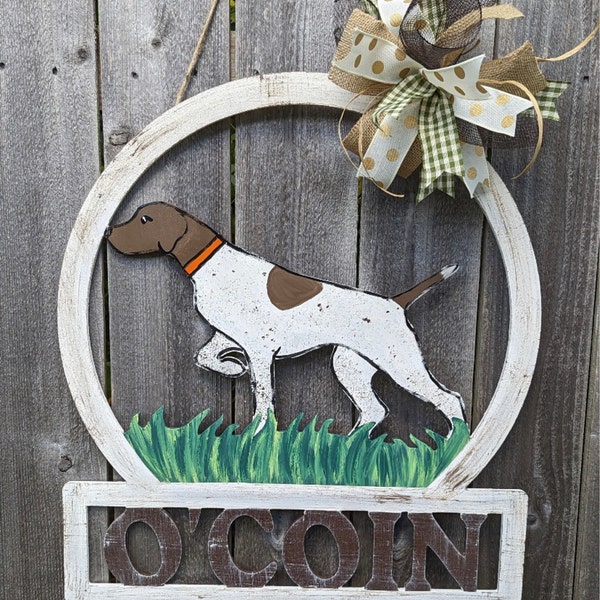 GSP Home Decor | GSP Door Hanger | German Shorthaired Pointer Family ...
