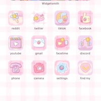 50 Icon Cute Small Girl Ios Icons Pack, iPhone Theme, App Cover, Icons ...