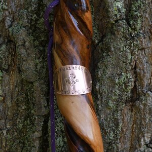 Custom Walking/ Hike Stick Medallion/ Personalize Hand Stamped Name ...