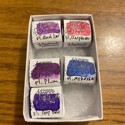 New FLUORESCENTS Jazper Stardust Handmade Watercolor Half Pan - Etsy