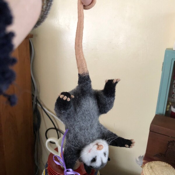 Needle Felted Realistic Possum MADE TO ORDER Felt Animals Felting ...