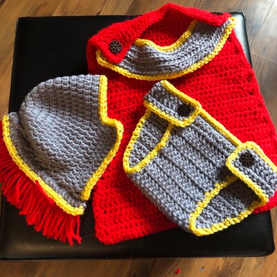Crochet Pattern Gladiator Roman Spartan Warrior Newborn Set, Instant ...
