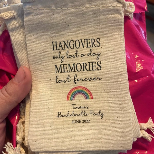 Set of 10 Rainbow Theme Hangover Kit / Recovery Kit / Hangovers Only ...
