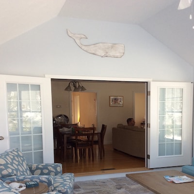 Whale White Moby Dick Supersized Whale Wood Folk Art Sign Nautical ...