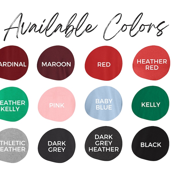 Bella Canvas Color Chart | Editable Canva Template | Solid and Heather ...