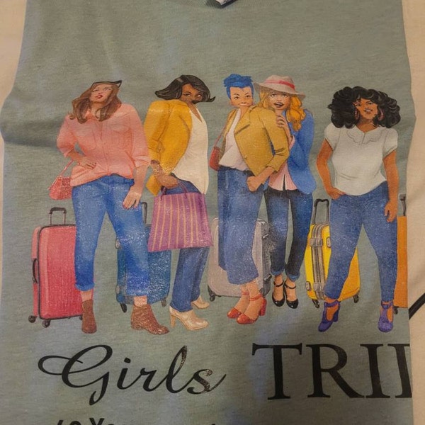 Girls Trip Airport Shirt, Girl Vacation Shirt, Girl Trip Tshirt, Girls ...