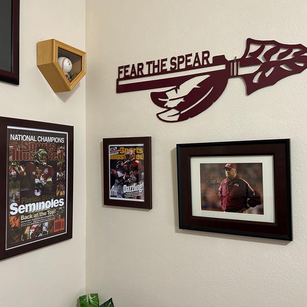 Florida State Seminoles Spear Metal Art - Fear the Spear - Custom ...