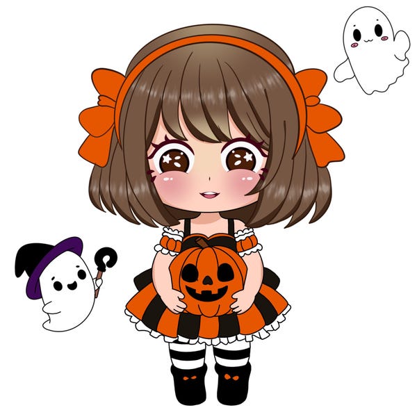 50 Procreate Chibi Cooking Poses Stamps, Cute Anime Manga, Cooking ...