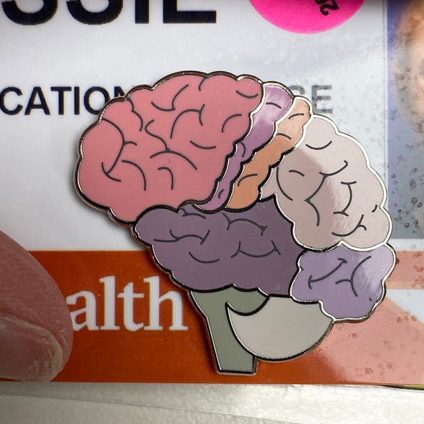 Brain Pin, Enamel Pin, Organ Pin, Medical Pin, Neurology Pin ...