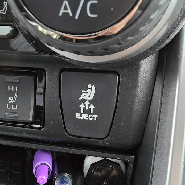 Pack of 2 , Eject Blank Button Decal Sticker , Universal Fit - Etsy