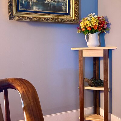 Corner Table With Shelves - Etsy
