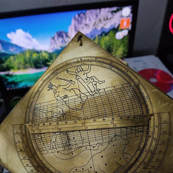 ONE Gunter's Astronomical Quadrant, Christmas Gift for Him, Birthday ...