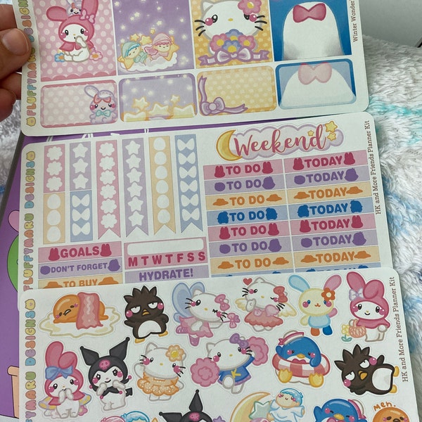 Rainbow Days of the Week Sticker Set || Planner Stickers, Cute Stickers ...