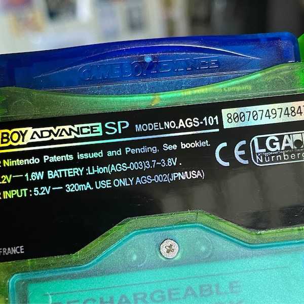 Gameboy Advance Sp Holographic Back Stickers - Etsy