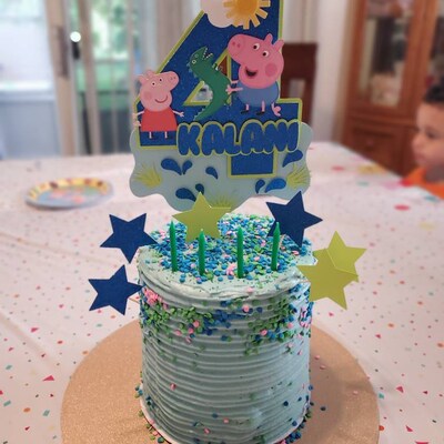 George Piggy Cake Topper - Etsy