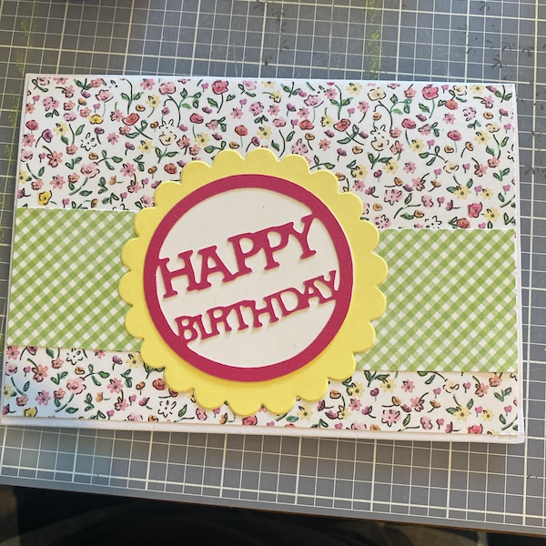 Die Cuts HAPPY BIRTHDAY 9 Pcs Foil Mirror Glitter Specialty Basic ...