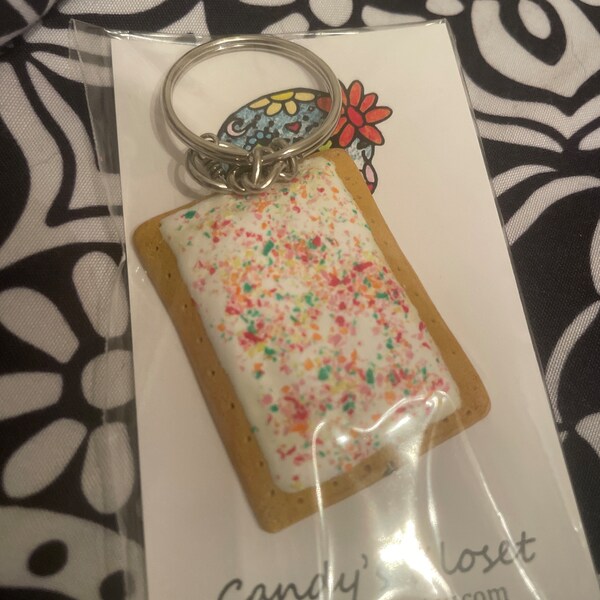 Poptart Keychain (poptart Keychain, Food Keychain, Dessert Keychain ...