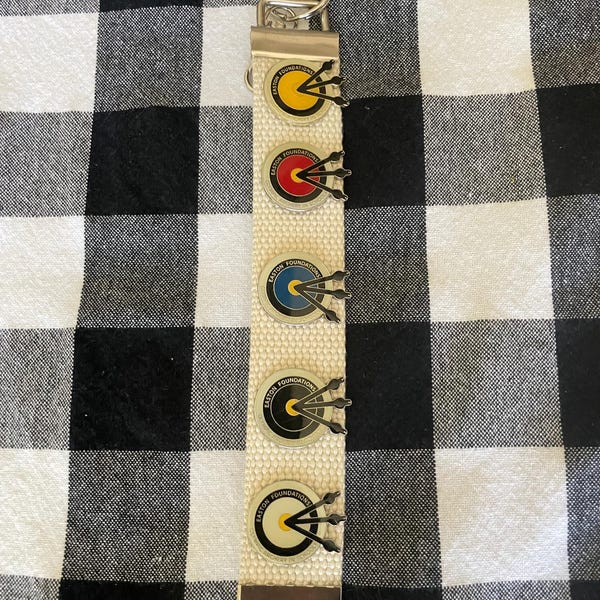 Narrow Pin Display Keychain / Natural Keychain Pin Keeper / Pin Holder ...