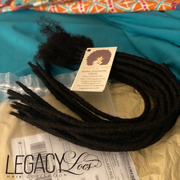 Standard Loc Extensions Handmade 100% Human Hair(10 Locs per Bundle) - Etsy
