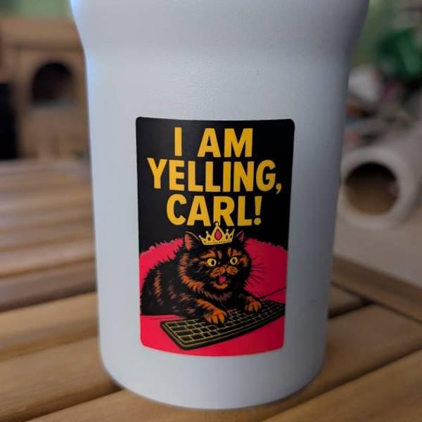 Princess Donut Yelling Vinyl Sticker, Dungeon Crawler Carl Fan Art - Etsy