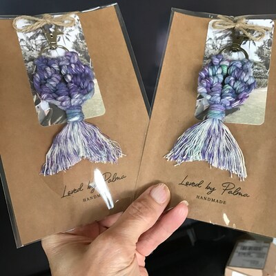 Macrame Fishtail Keychains - Etsy