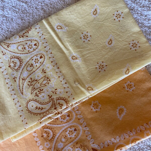 SECONDS Slightly Flawed Soft 100% Cotton Sunbleached Hand Dyed Bandanas ...