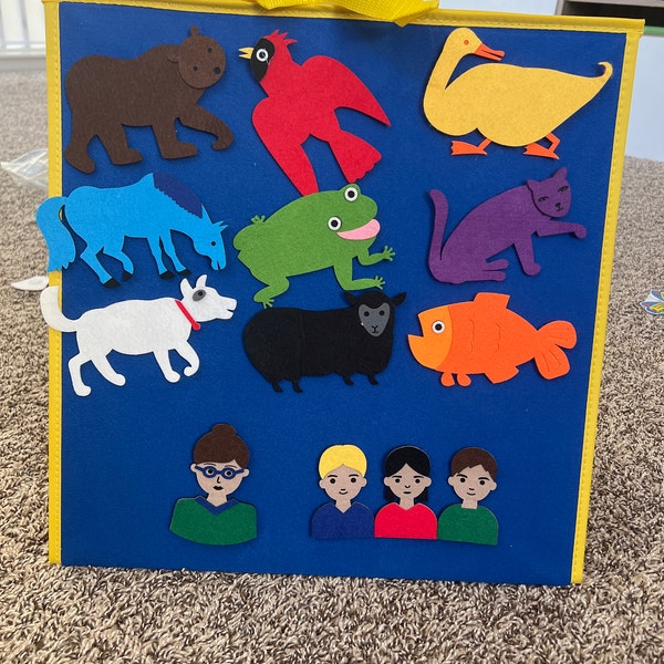 Brown Bear Brown Bear What Do You See Flannel Felt Story/laser Cut ...