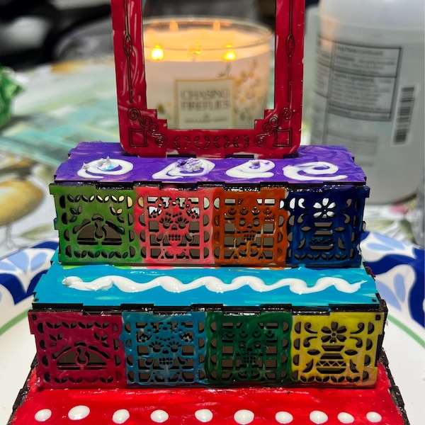 1:12 Day of the Dead Altar Laser Cut Dollhouse Miniature Ofrenda KIT ...