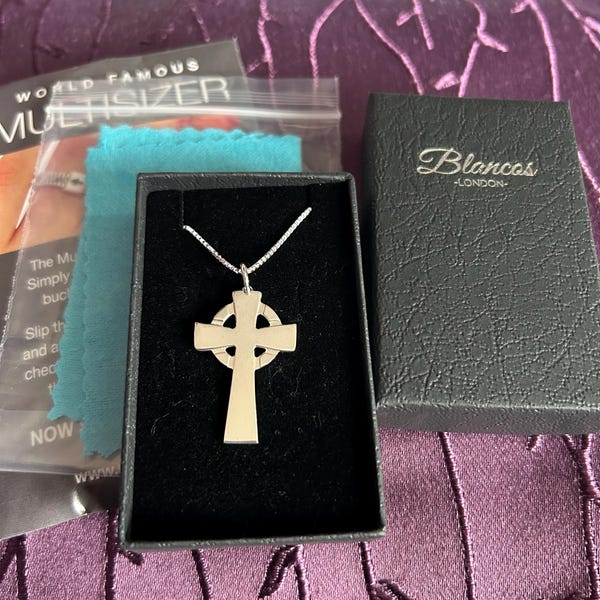 Celtic Cross - Handmade Sterling Silver - Etsy UK