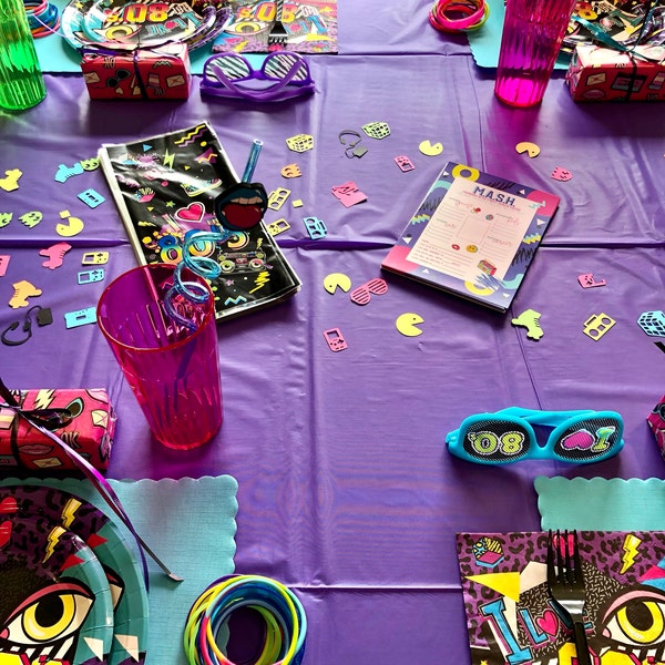 80's Party Confetti/ Love the 80's/ Old School Party, Throwback Party ...