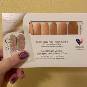 Color Street Nail Strips 100% Real Nail Polish BLUE-DAPEST - Etsy