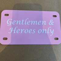 Custom License Plate Front Car Tag, Aluminum or Plastic Personalized ...