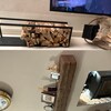 Wall Mounted Secure Wood Rack Firewood Rack, Metal Log Holder, Garden ...