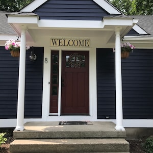 Welcome Sign Horizontal Wall Hanging Entryway Porch Sign Rustic ...