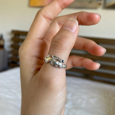 Hare Ring With Sapphire - Etsy