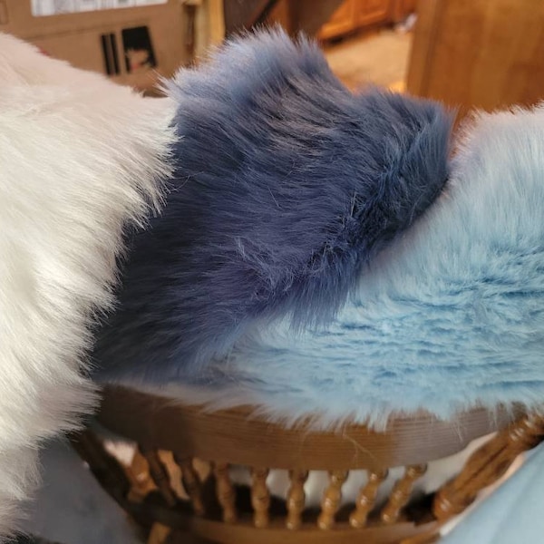Short Shag Faux Fur Fabric - 26 COLORS - Sold by the Half/full Yards 62 ...