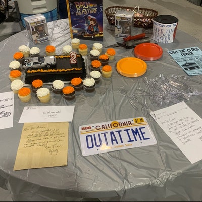 BTTF Back to the Future, Paper Prop Set, Fluc Capacitor, Clock Tower ...