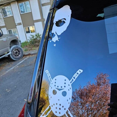 Jason Voorhees Decal Sticker Friday the 13th Decal for Car Window for ...