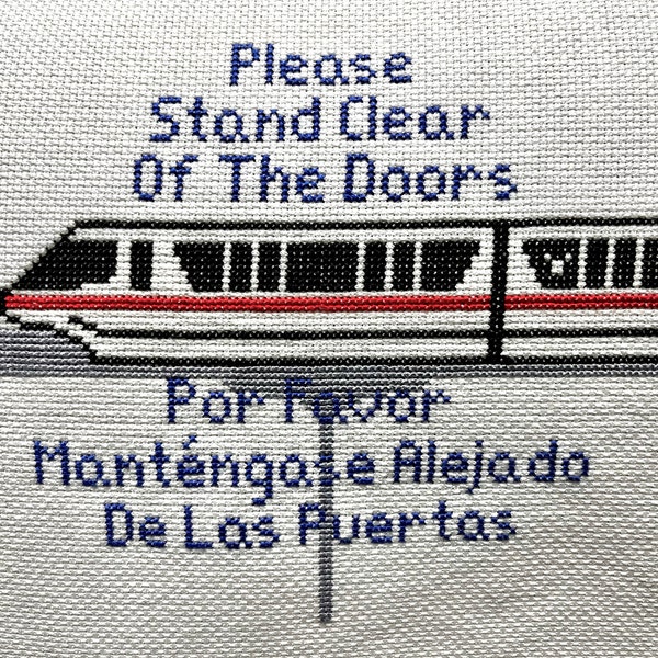 Monorail Cross Stitch - PDF Pattern - Etsy