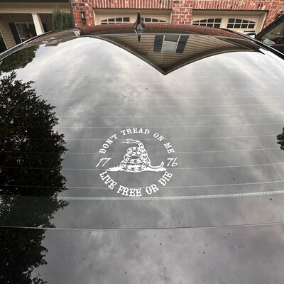 Don't Tread on Me Live Free or Die 1776 Gadsden Snake Flag Car Truck ...